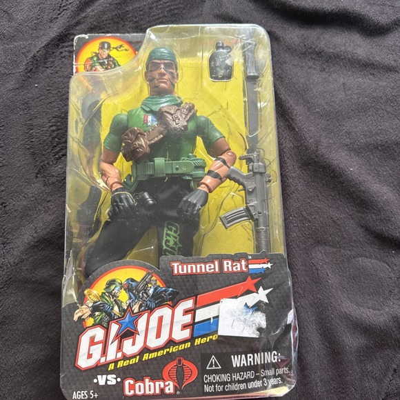 Hasbro | Toys | 202 Hasbro Gi Joe Vs Cobra Tunnel Rat Action Figure ...
